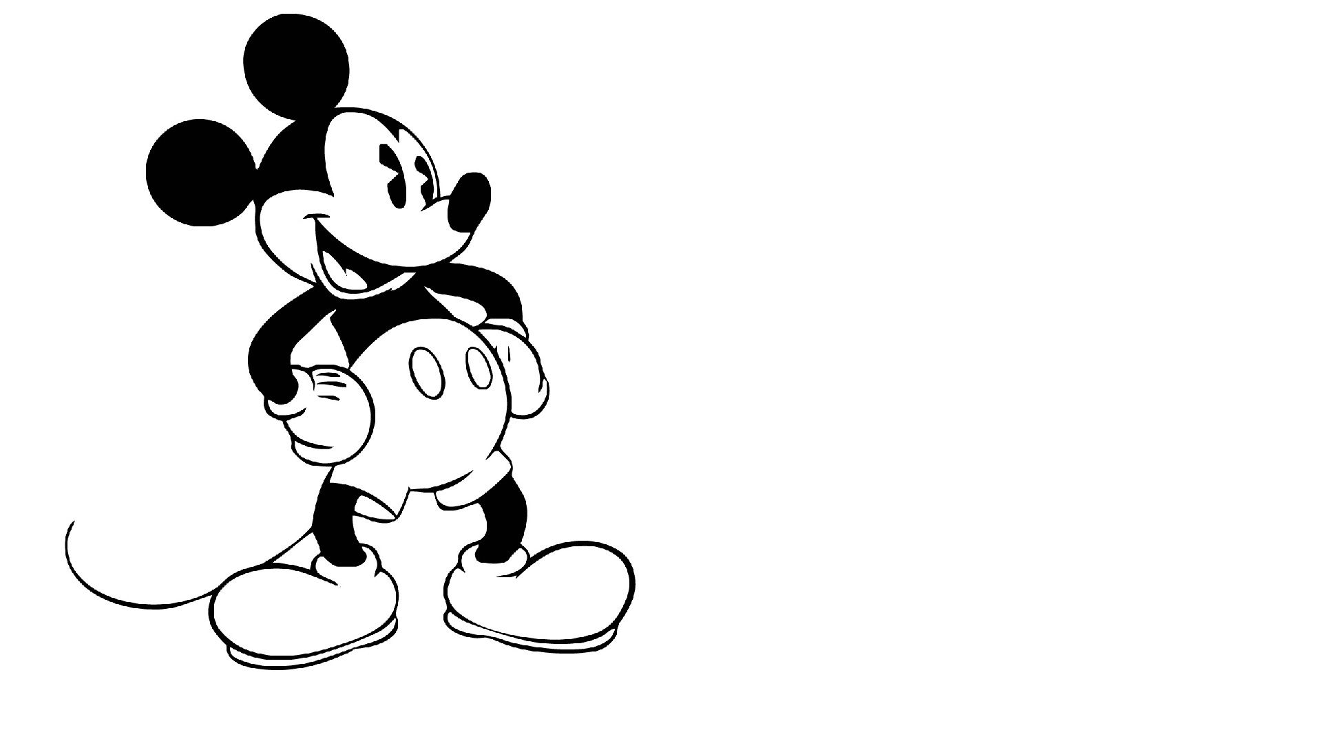 Classic Mickey Mouse Black And White